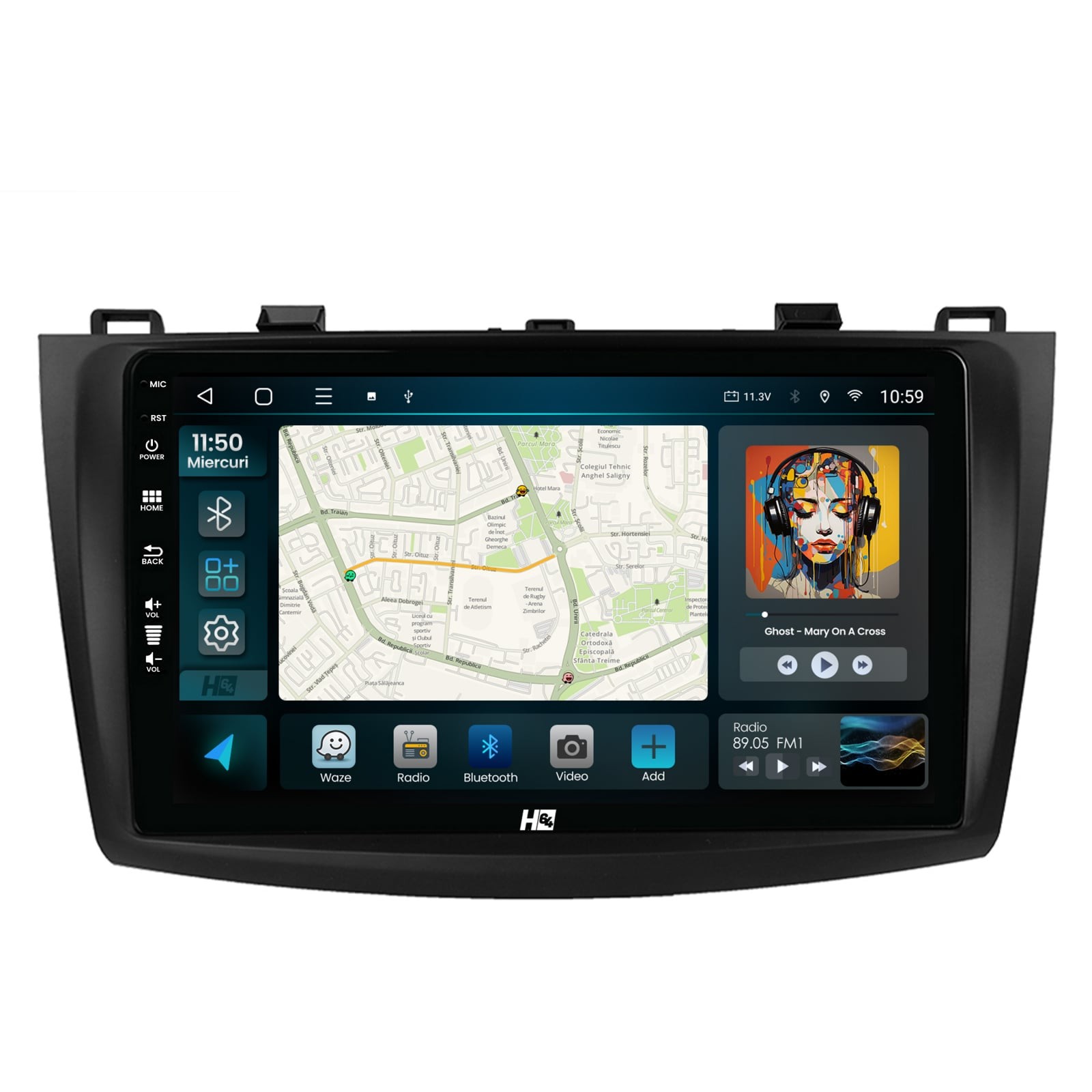 Navigatie Mazda 3 (2009-2013) 4GB RAM Android 13 Quadcore DSP GPS Wi-FI ...